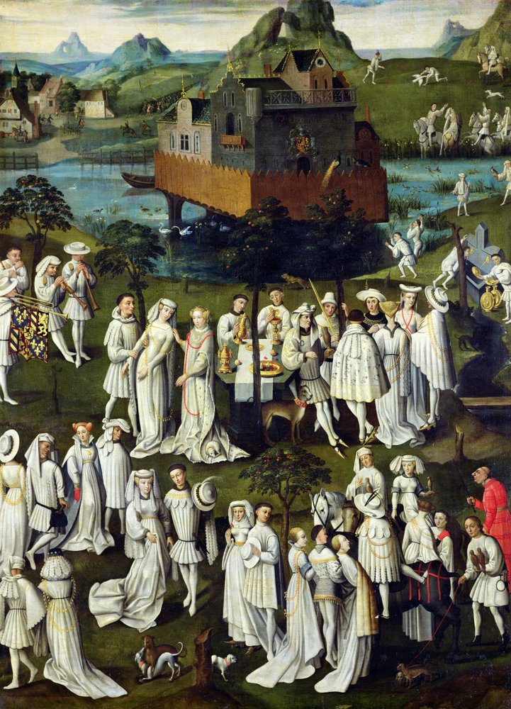 De Tuin van de Liefde aan het Hof van Filips de Goede, in de Tuinen van ...