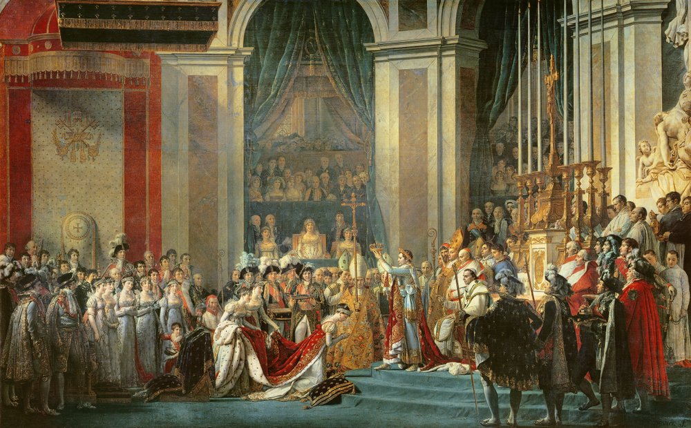 De Wijding van Keizer Napoleon en de Kroning van Keizerin Josephine ...