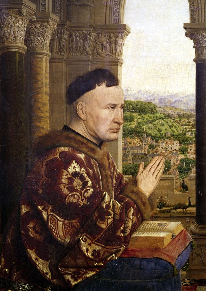 De Rolin Madonna (La Vierge de Chancelier Rolin) (detail)