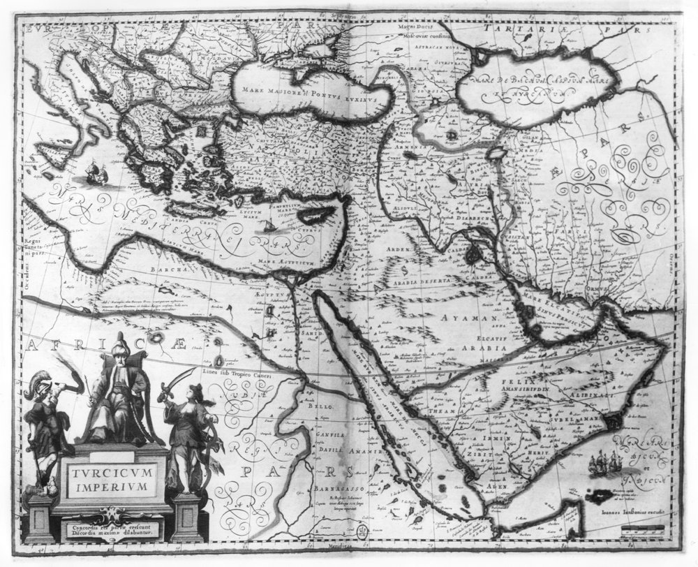 Kaart van het Ottomaanse Rijk, uit de 'Atlas Novus'