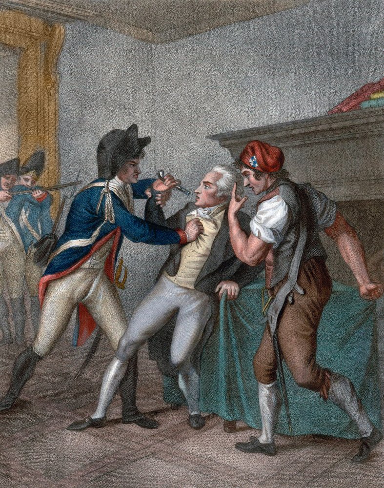 Arrestatie van Maximilien Robespierre op 27/07/1794