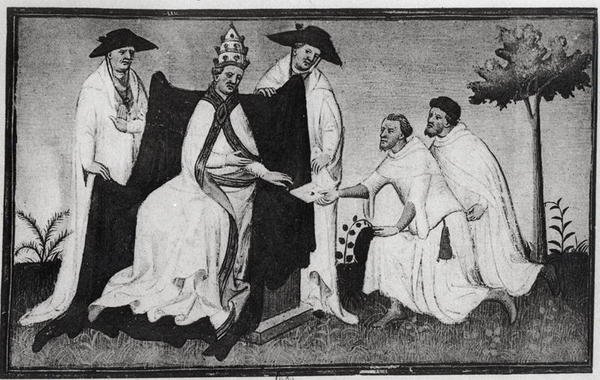 Ms Fr 2810 Matteo Polo en Nicolo Polo nemen afscheid van Paus Gregorius ...