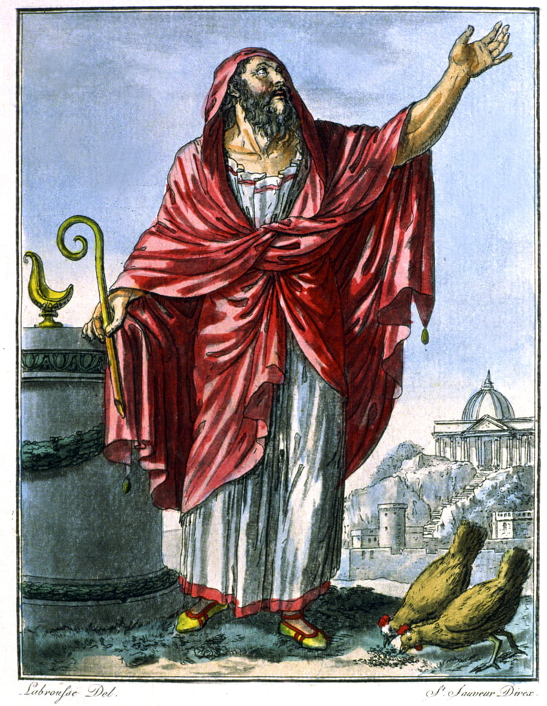 Romeinse augur | Jacques (after) Grasset de Saint Sauveur