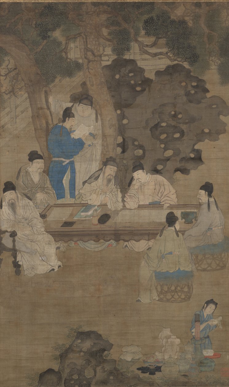 De Achttien Geleerden van Tang, 17e eeuw | Chinese School