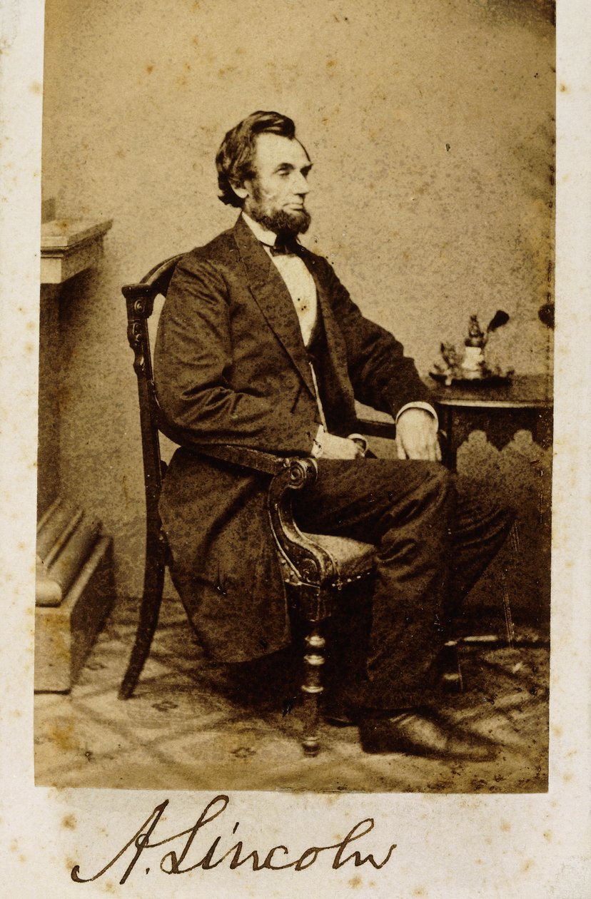 Abraham Lincoln Tekening Hoge Hoed