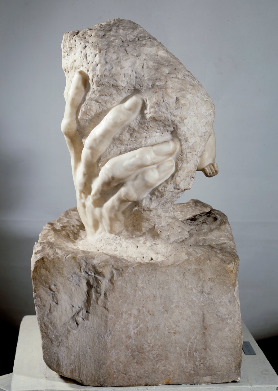 De Hand van God | Auguste Rodin | Kunstafdruk