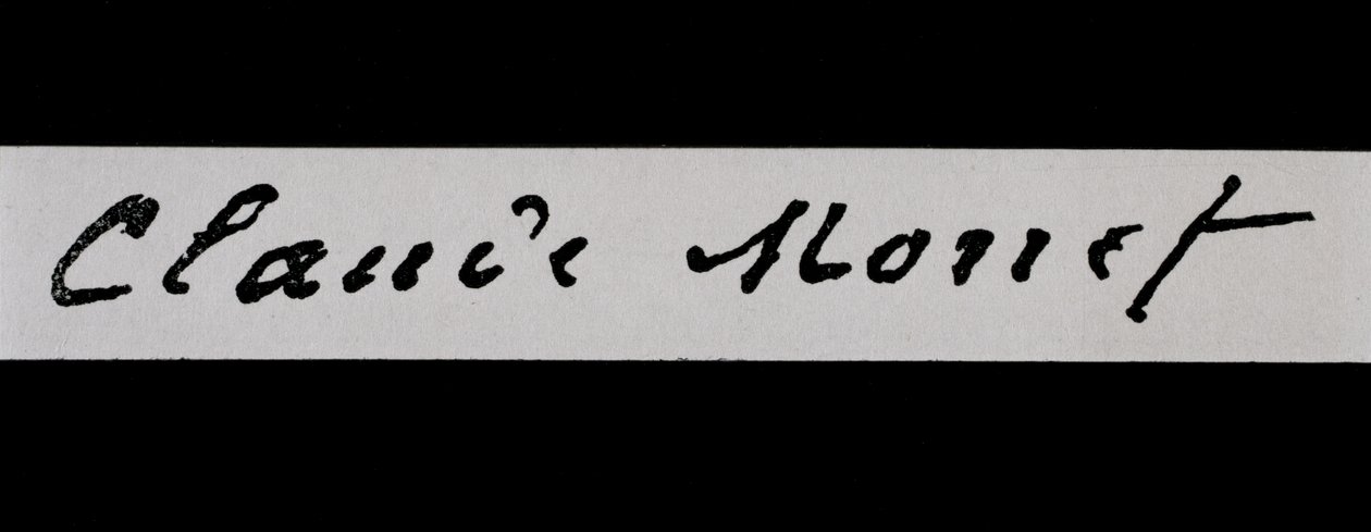 Handtekening van Claude Monet | Claude Monet | Kunstafdruk