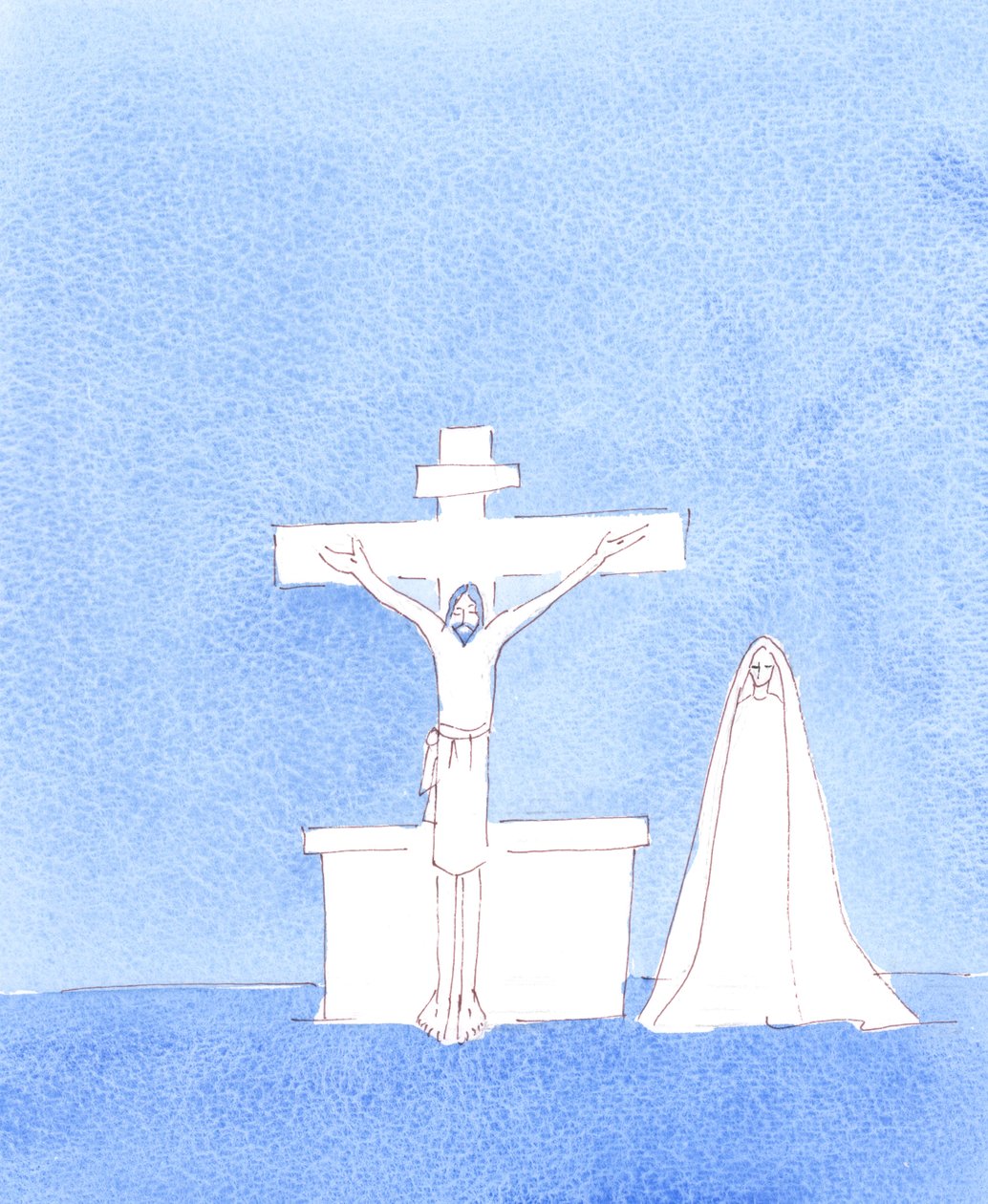 De verrezen Christus is werkelijk bij ons, na de Consecratie, biddend ...