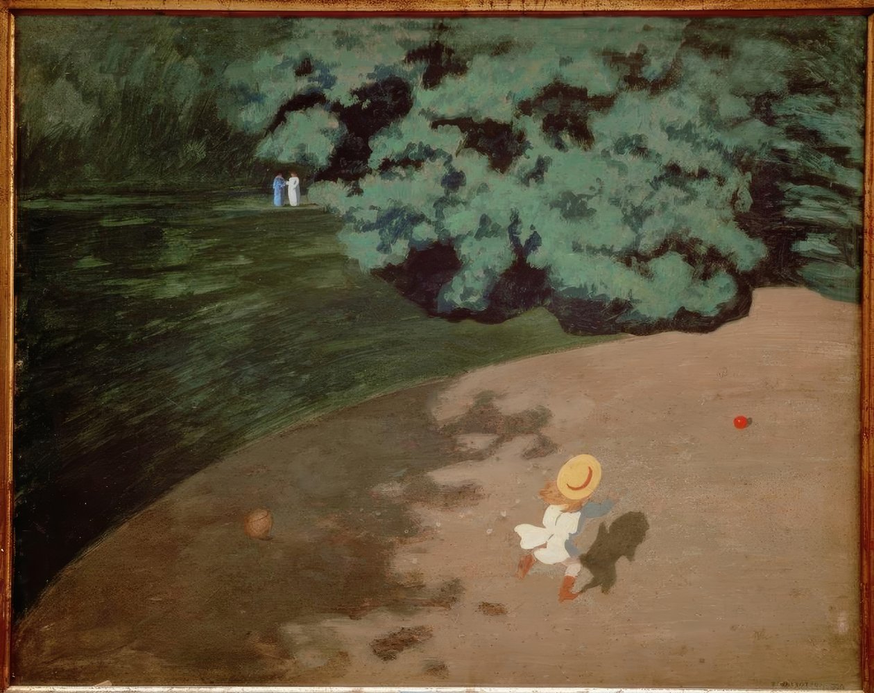 De rode ballon | Felix Edouard Vallotton | Kunstafdruk