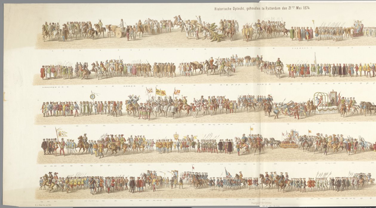 Historische optocht in Rotterdam | Gerardus Johannes Bos