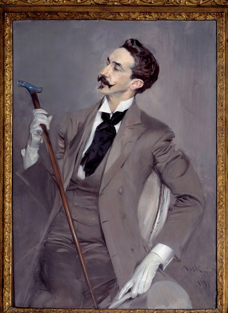 Portret van graaf Robert de Montesquiou (1855-1921), Franse dandy schrijver