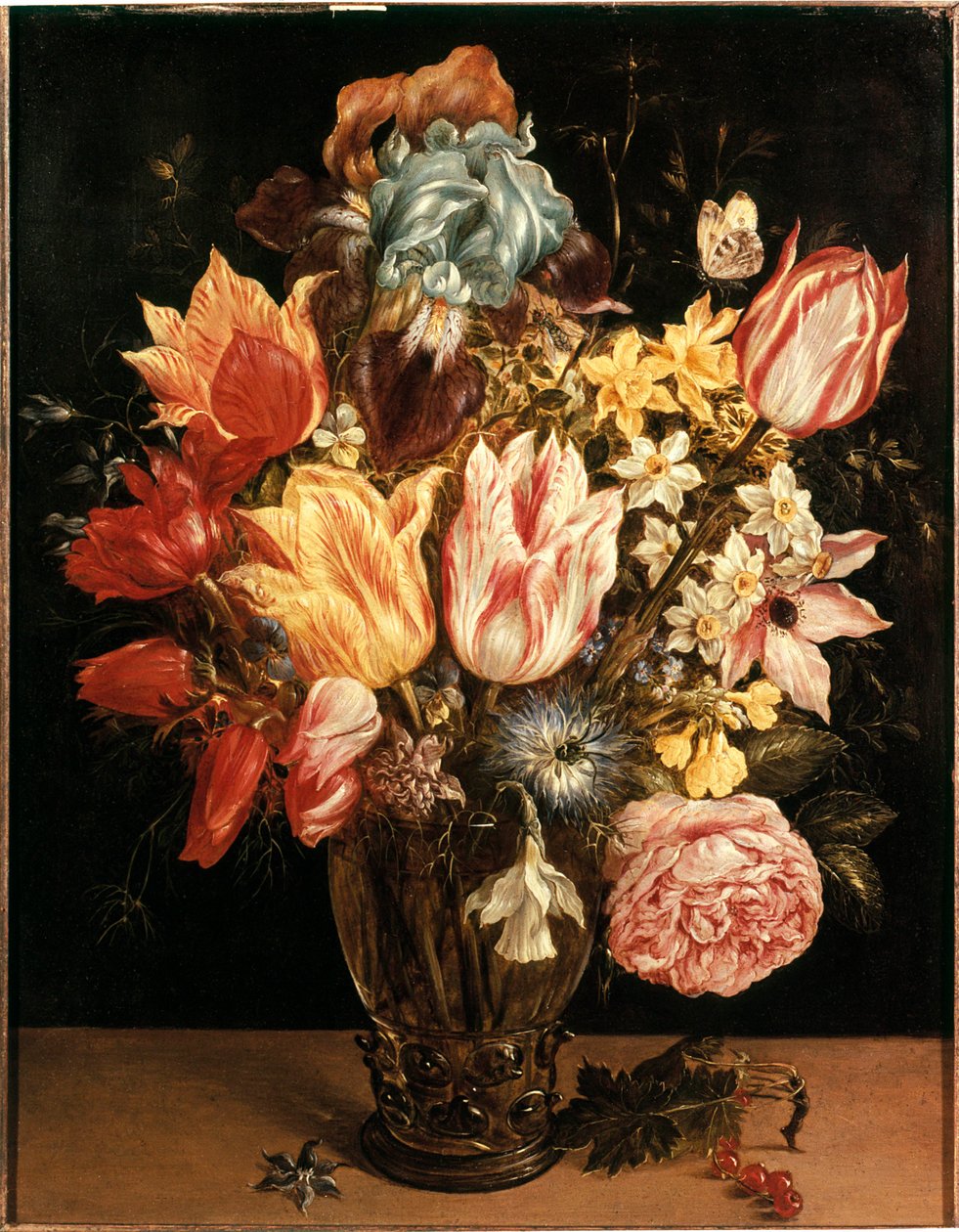 Boeket tulpen Schilderij door Jan Bruegel (of Breugel of Brueghel of ...