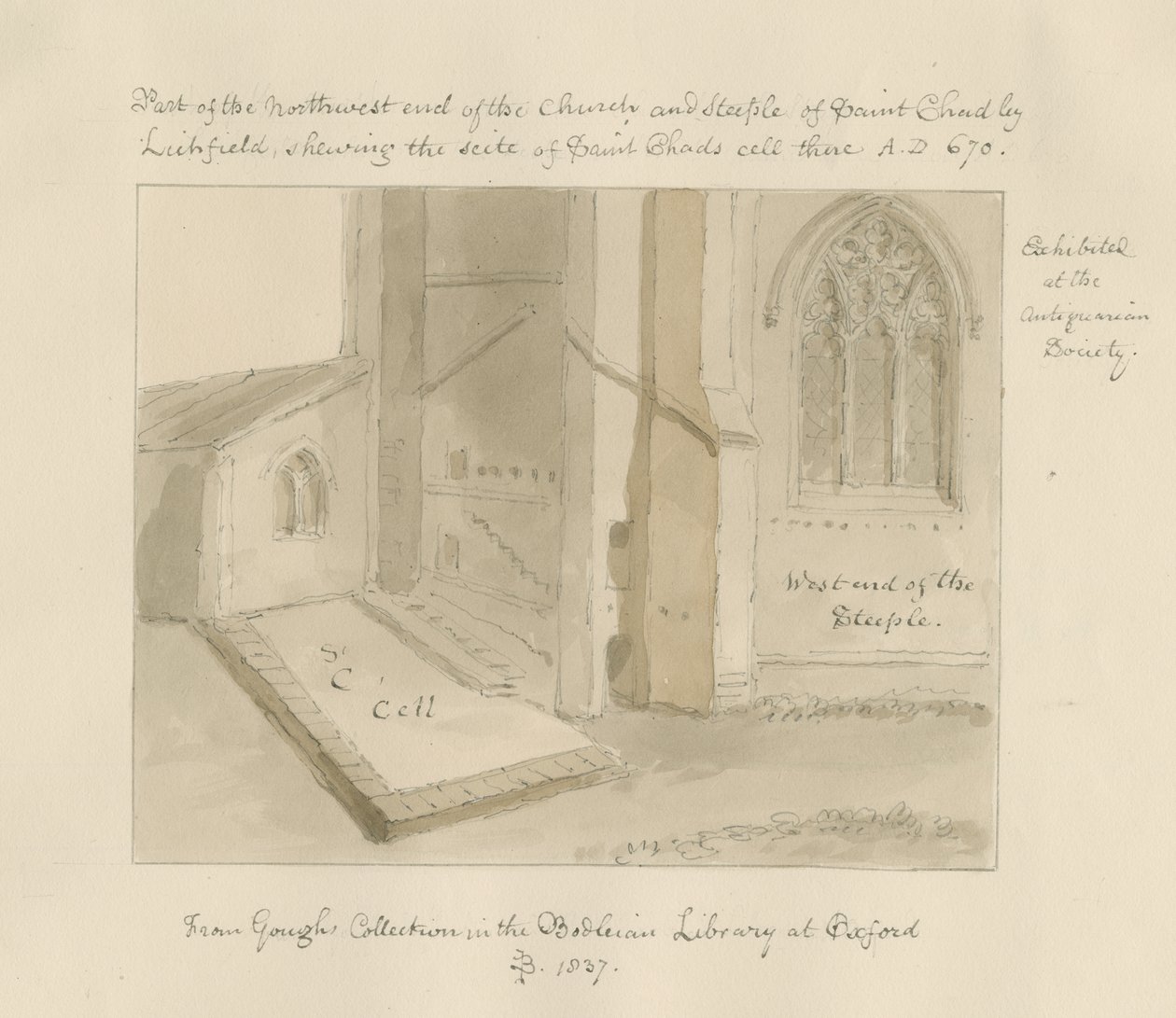 Lichfield - St. Chad's Church | John Buckler | Kunstafdruk