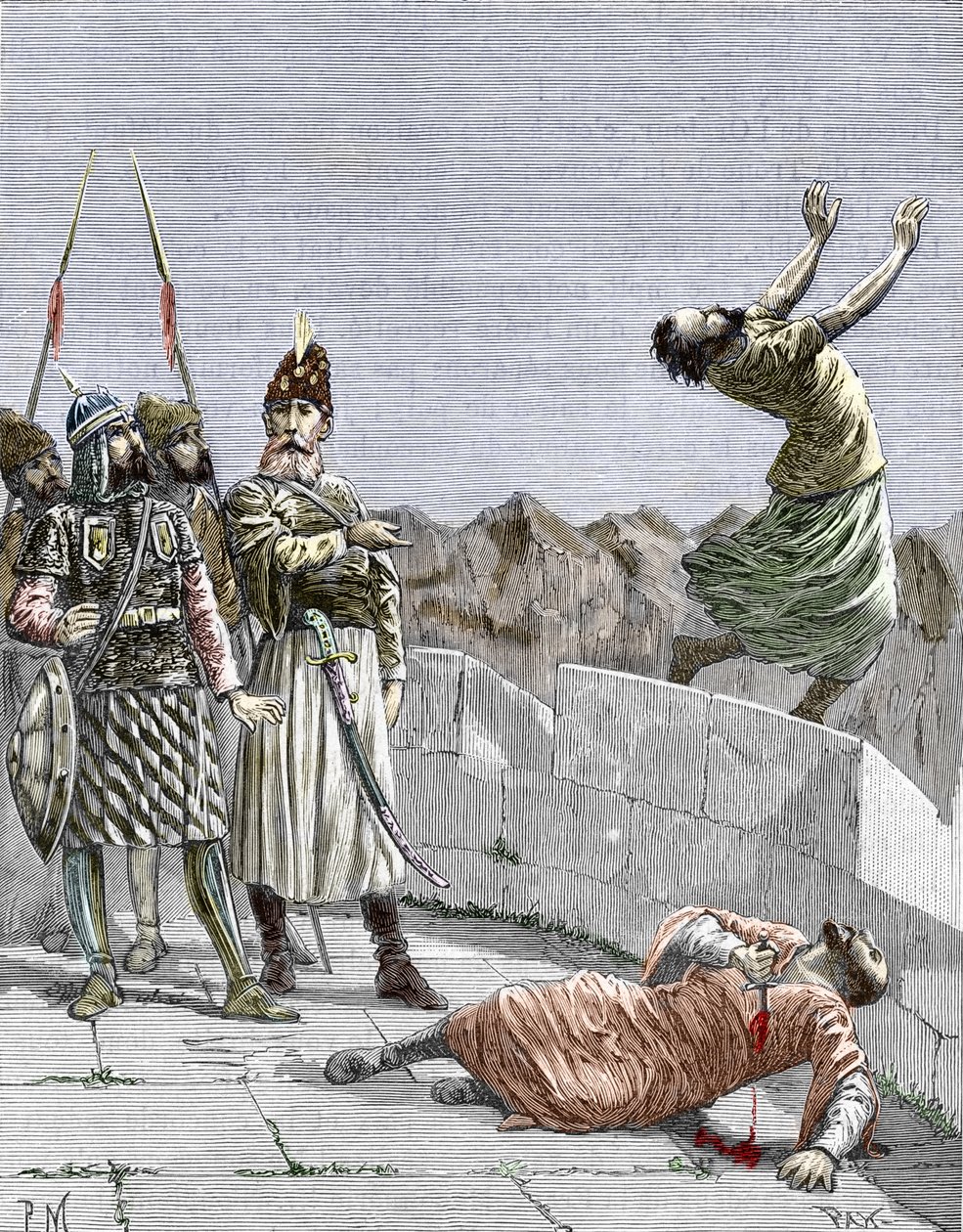 Ismaili-sekte van het oosten of moordenaars opgericht door Hassan ibn ...