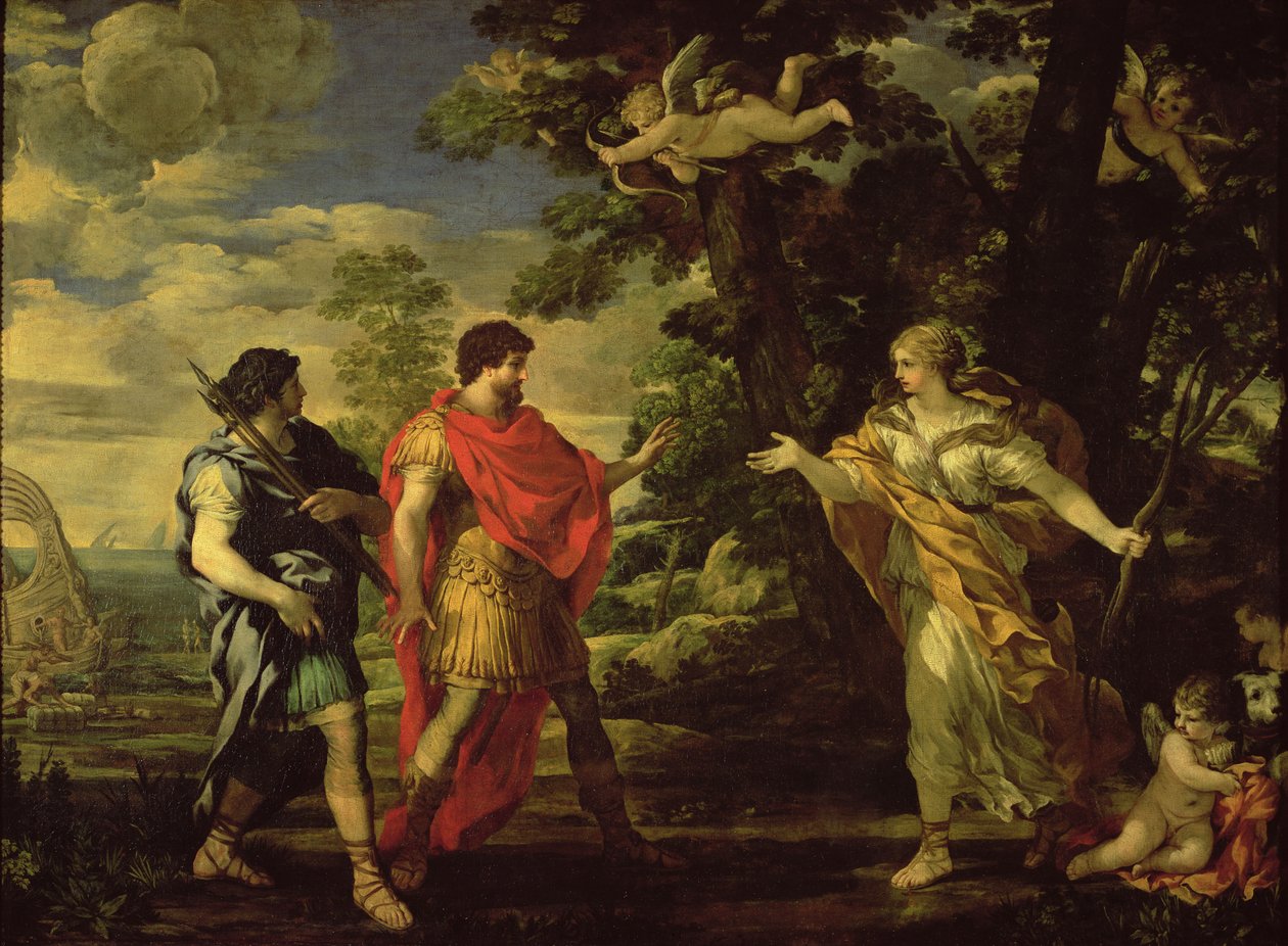 Venus Verschijnt aan Aeneas als Jageres, c.1635