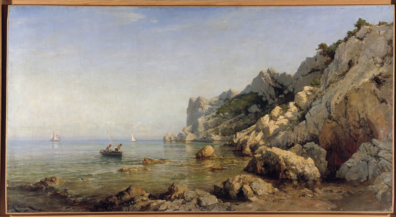 De kust van Sormiou Calanques bij Marseille | Kunstafdruk
