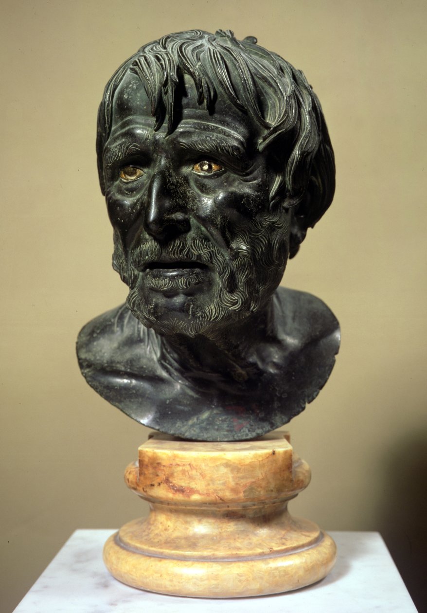 Hoofd van Seneca (c.4 v.Chr.-65 n.Chr.) | Roman