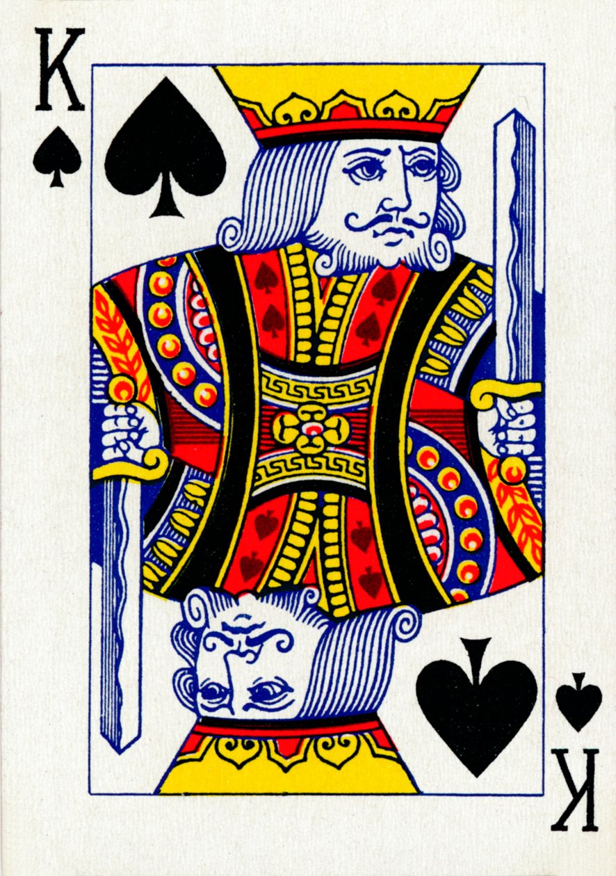 Speelkaarten Koning Schoppen