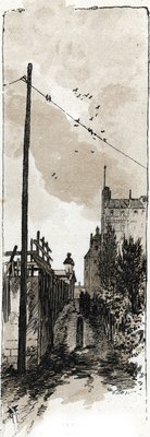 steegje tussen de Versailleslaan en de oever van de Seine, Auteuil ...